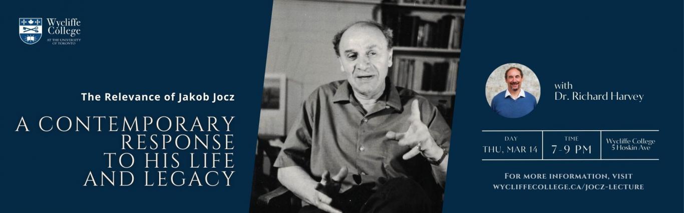 Annual Jakob Jocz Lecture | Wycliffe College